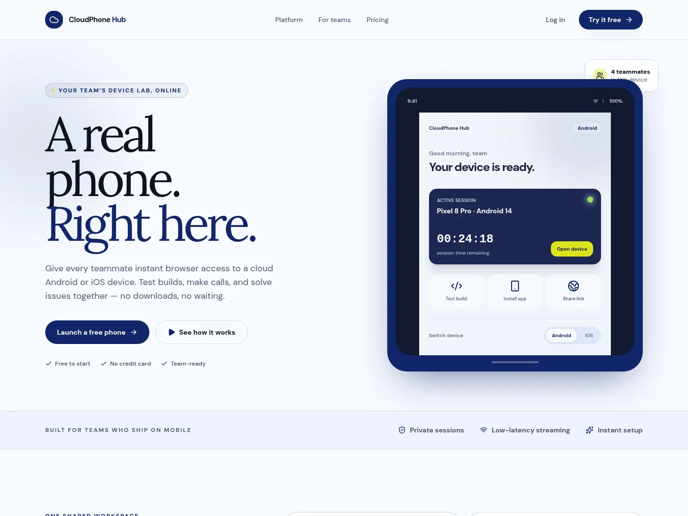 CloudPhone Hub