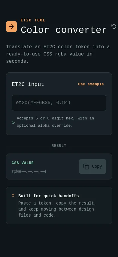 Et2c2RGBA Converter