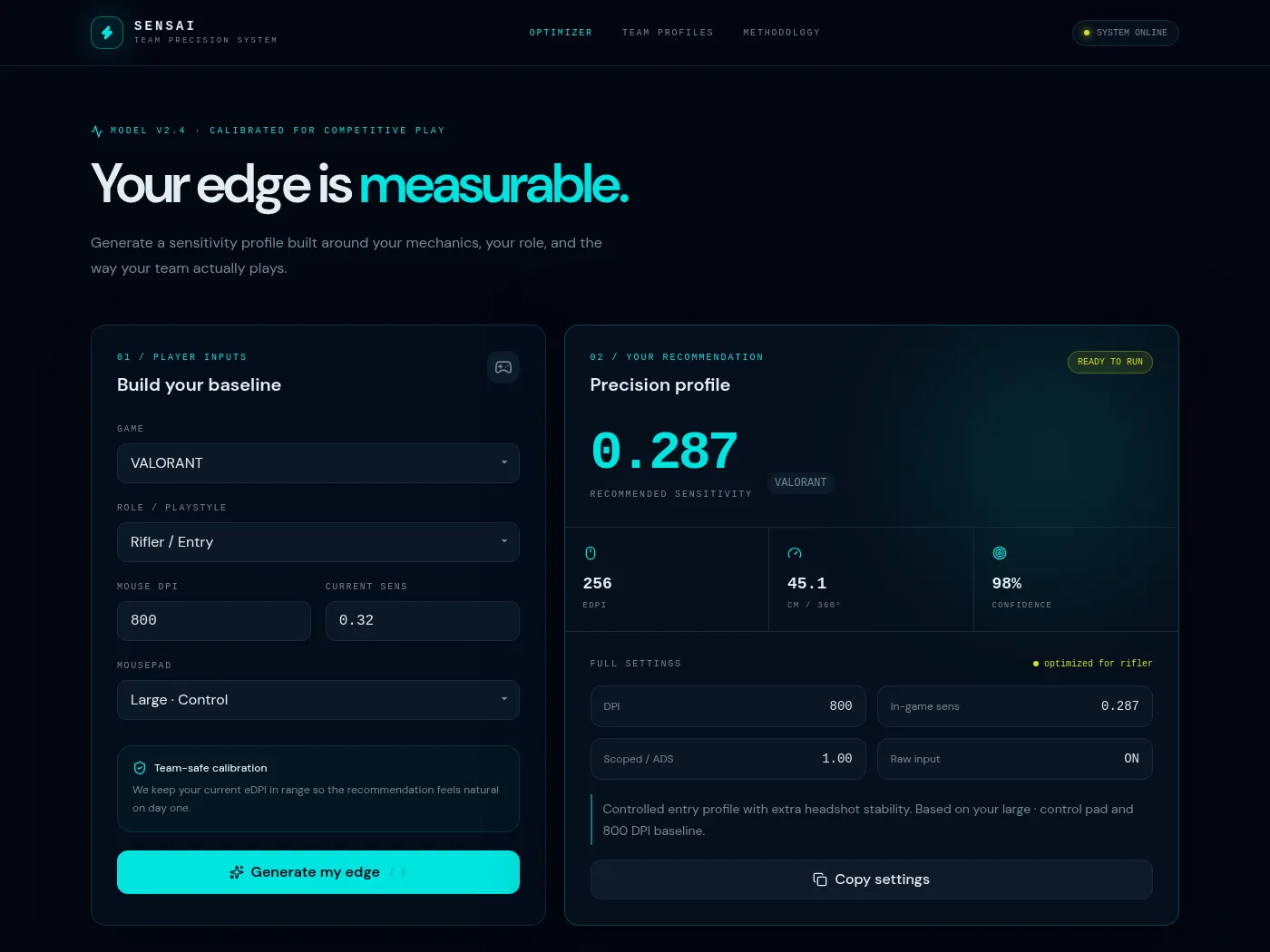 SensAI Gaming Optimizer