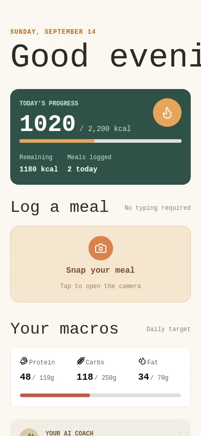 SnapDiet AI Tracker