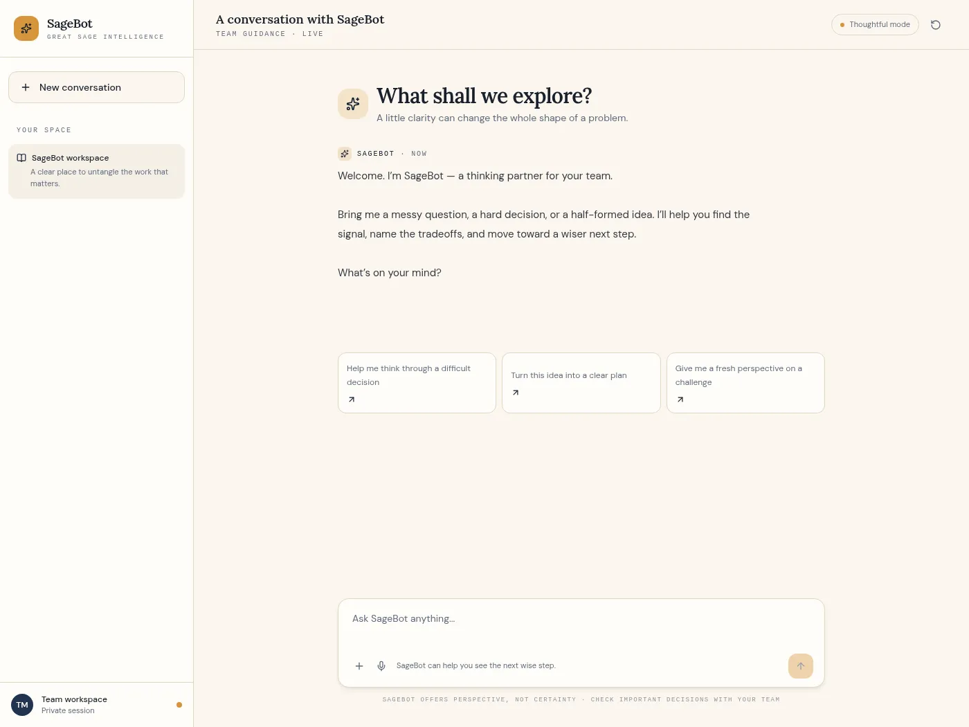 SageBot AI Chat