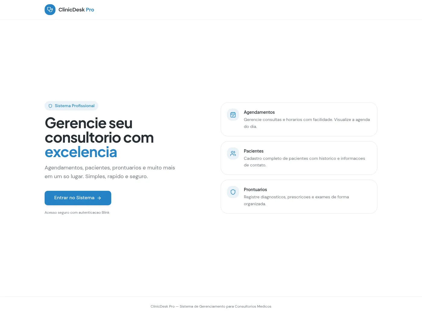 ClinicDesk Pro