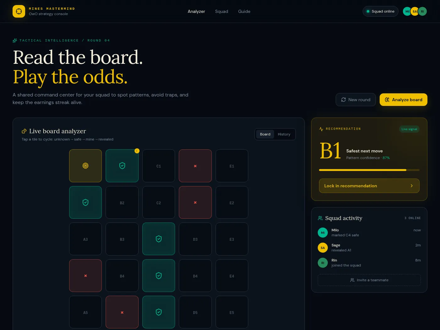 Mines Mastermind Bot