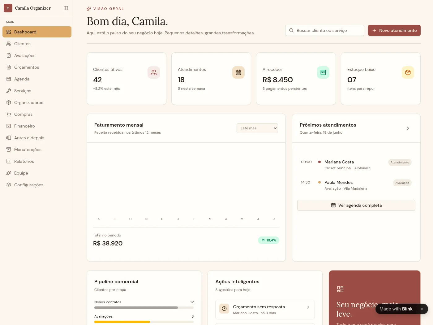 Camila Organizer Pro