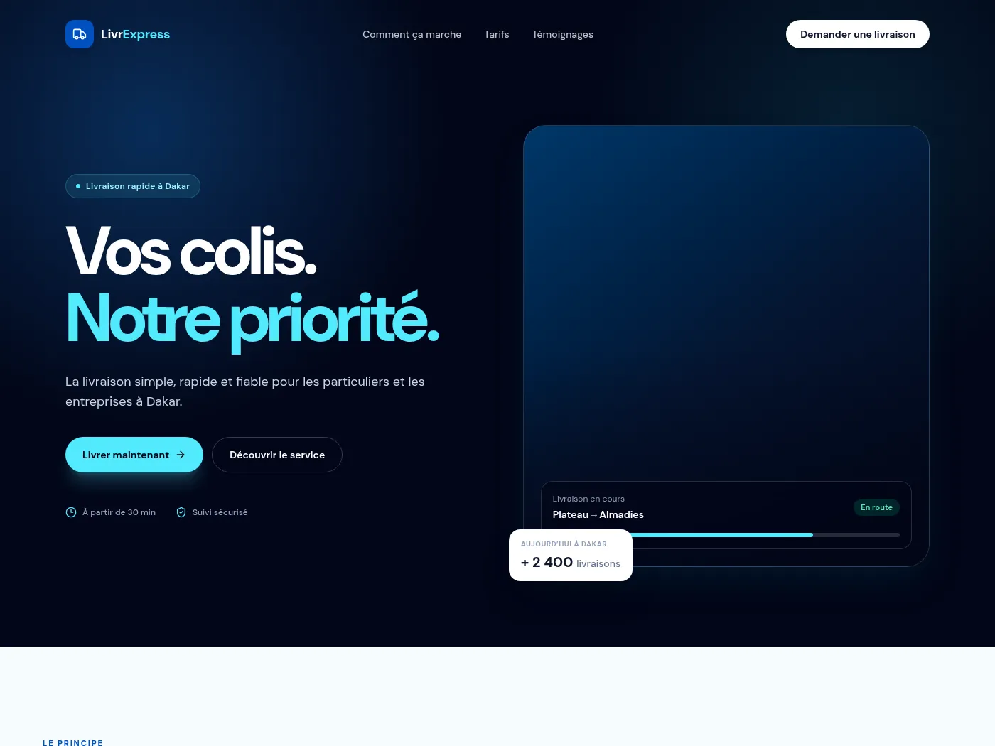 LivrExpress Landing Page