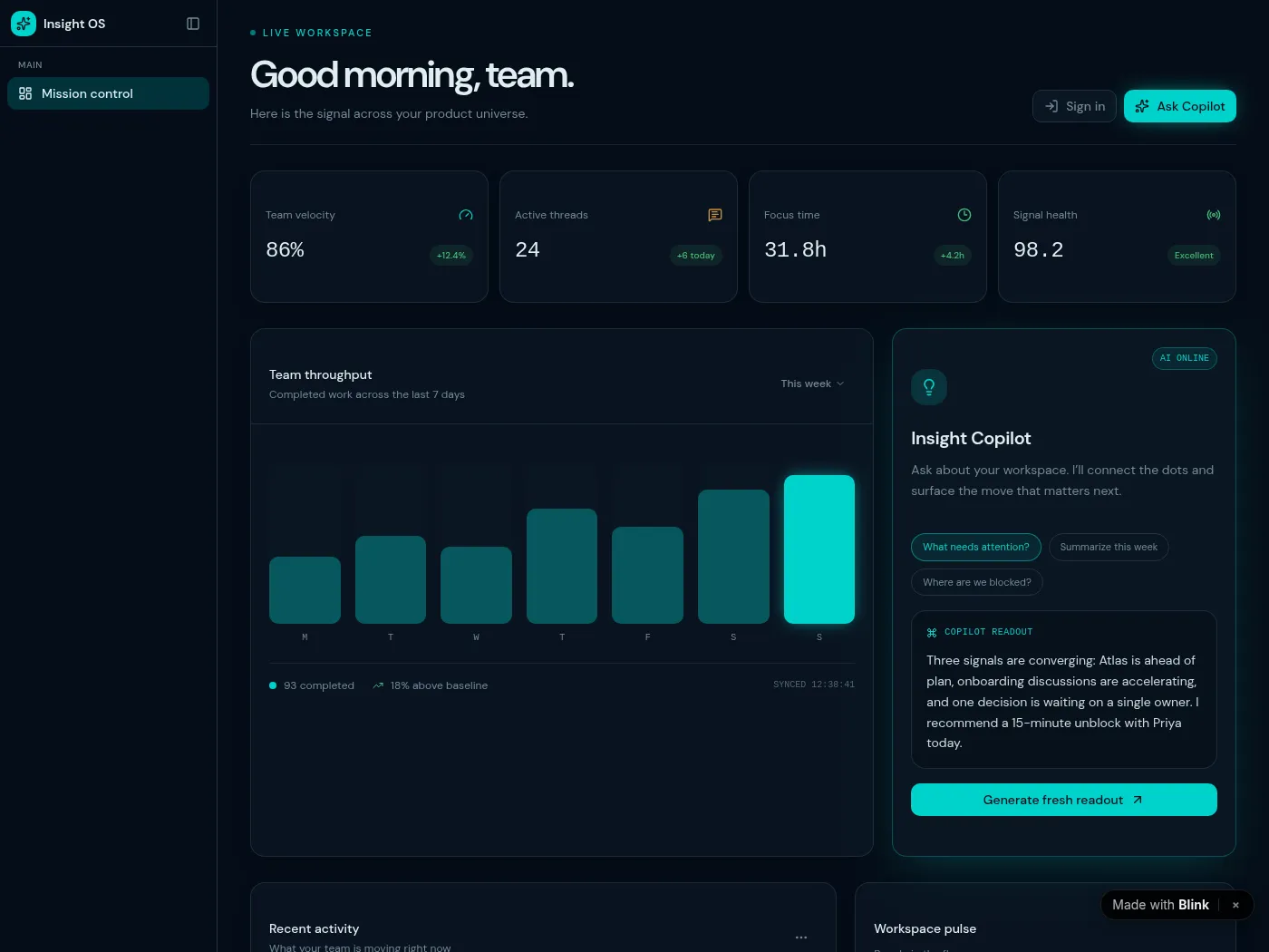 AI Insight Dashboard