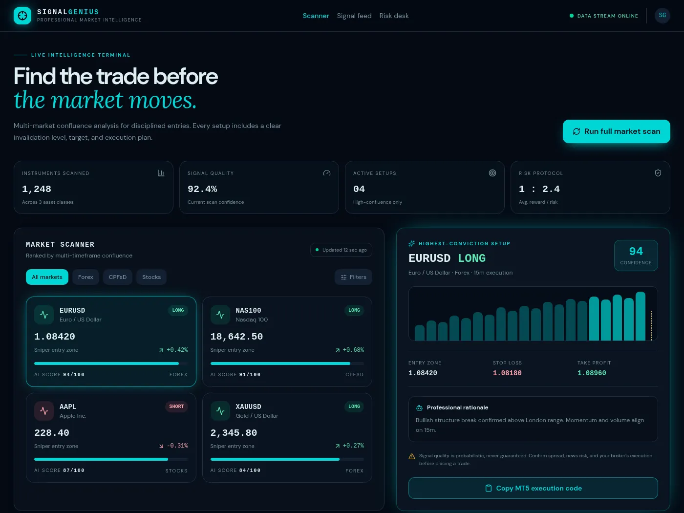 SignalGenius Trader