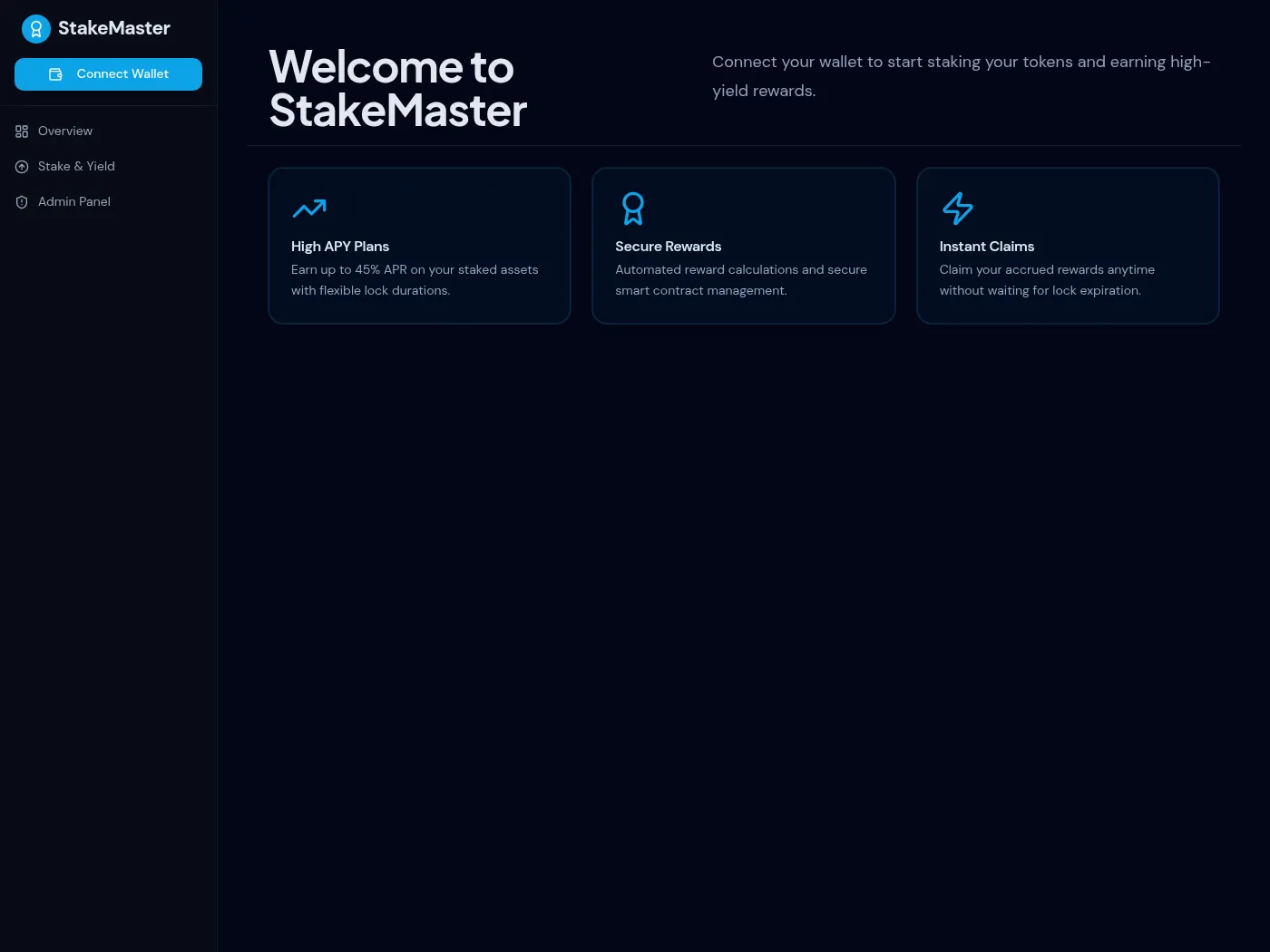 StakeMaster UI Portal
