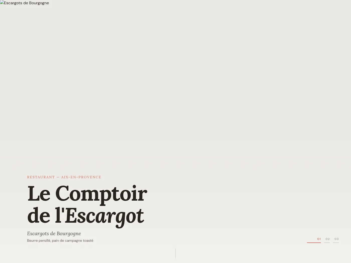 Le Comptoir de l’Escargot Site