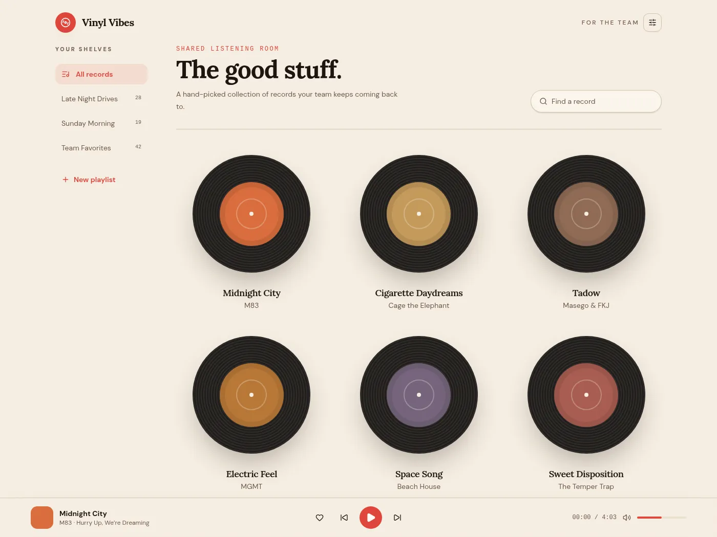 Vinyl Vibes Player