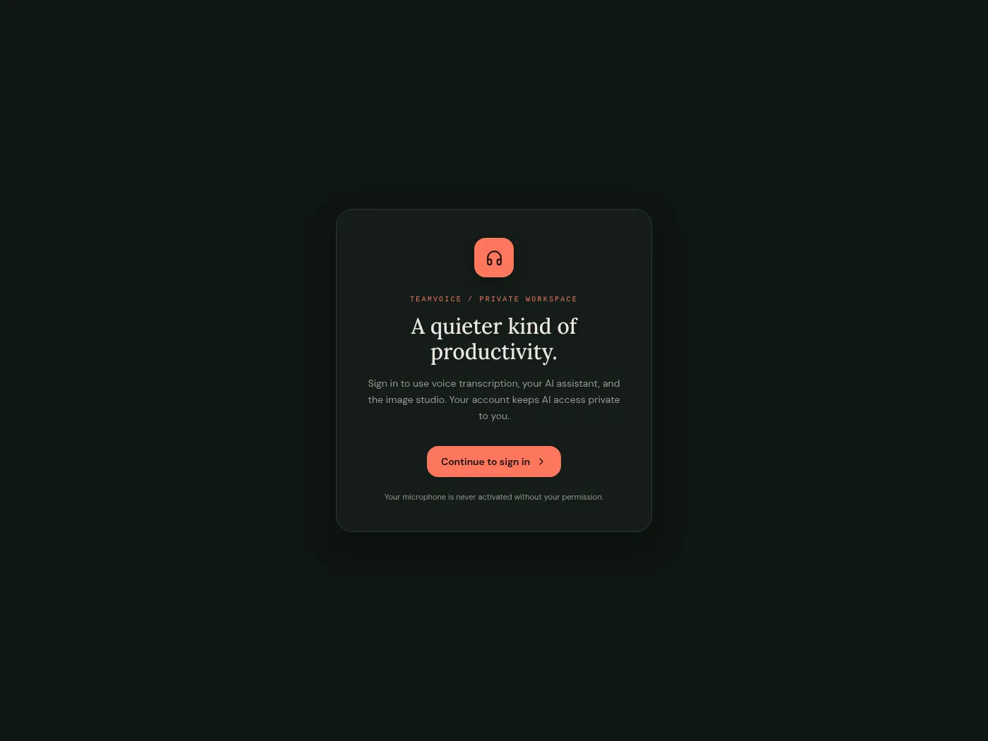 TeamVoice AI Assistant