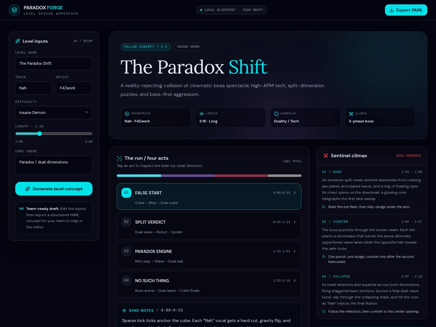 Paradox Shift Level Builder