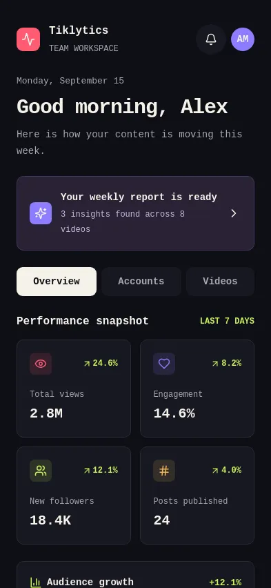 Tiklytics AI Reports