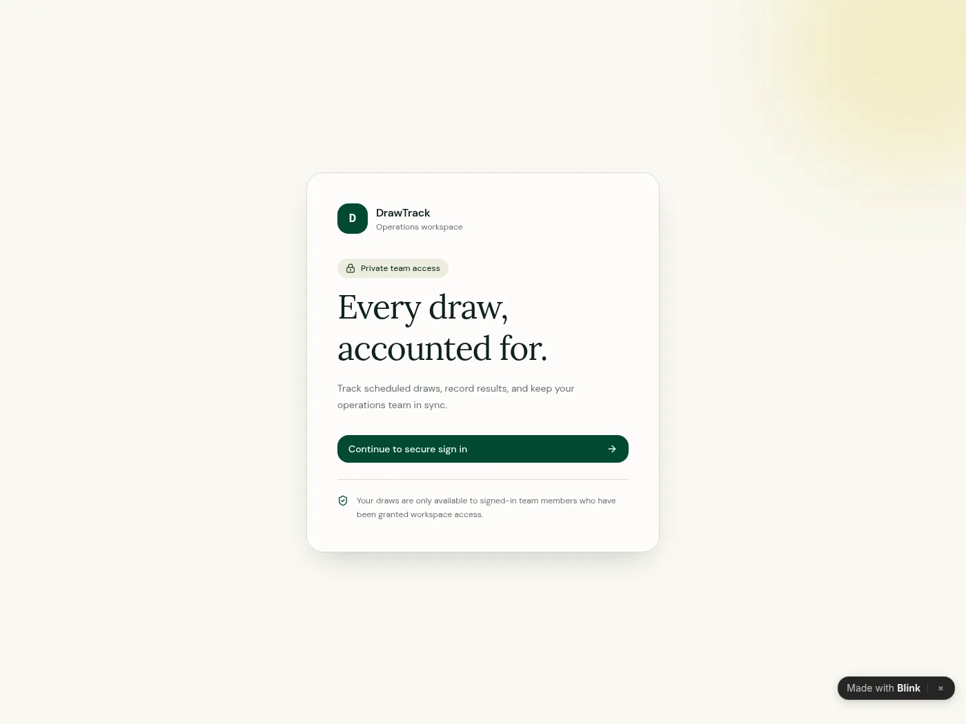 DrawTrack Dashboard