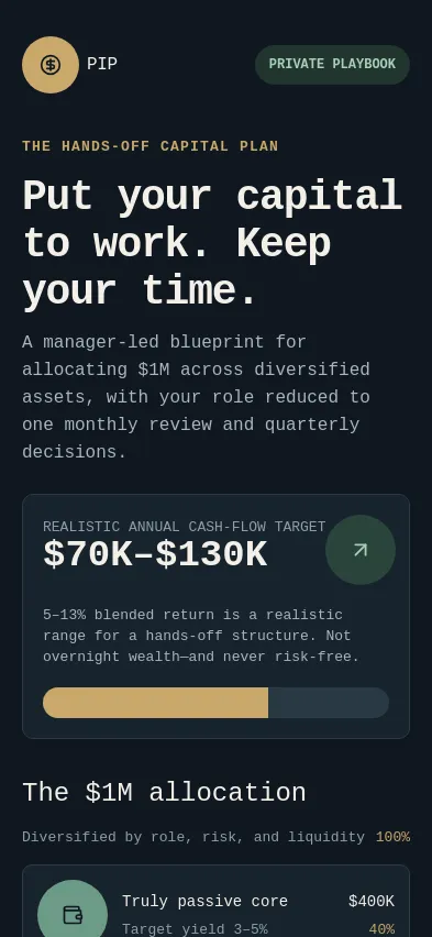 Passive Income Playbook