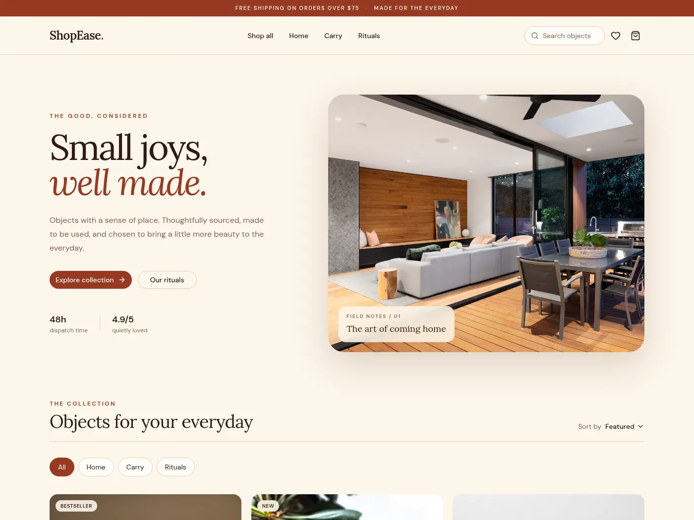 ShopEase Interactive Store