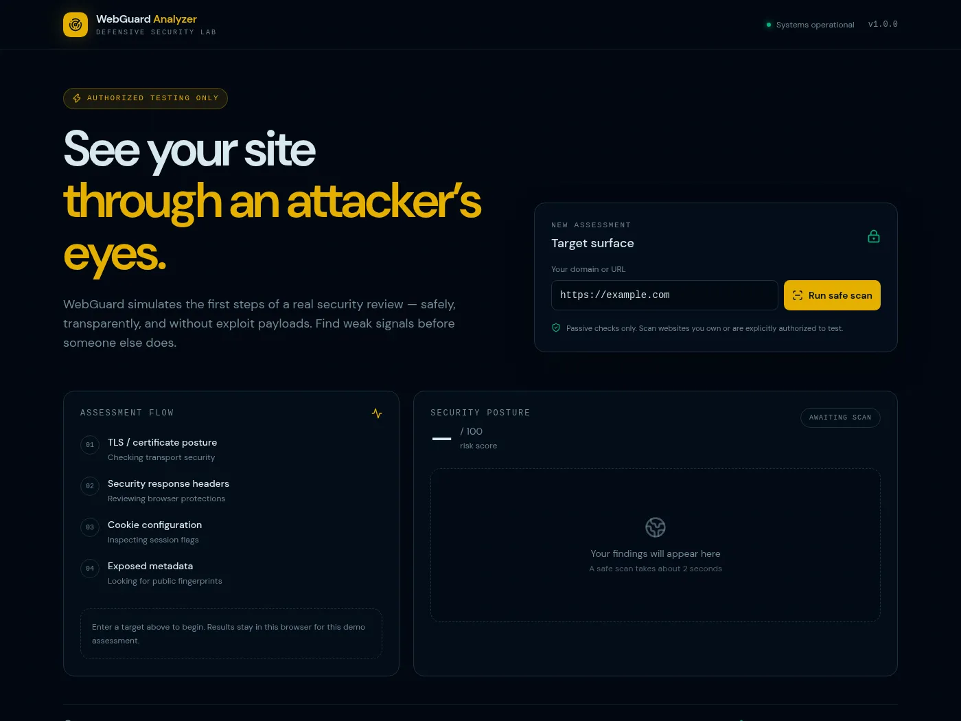 WebGuard Analyzer