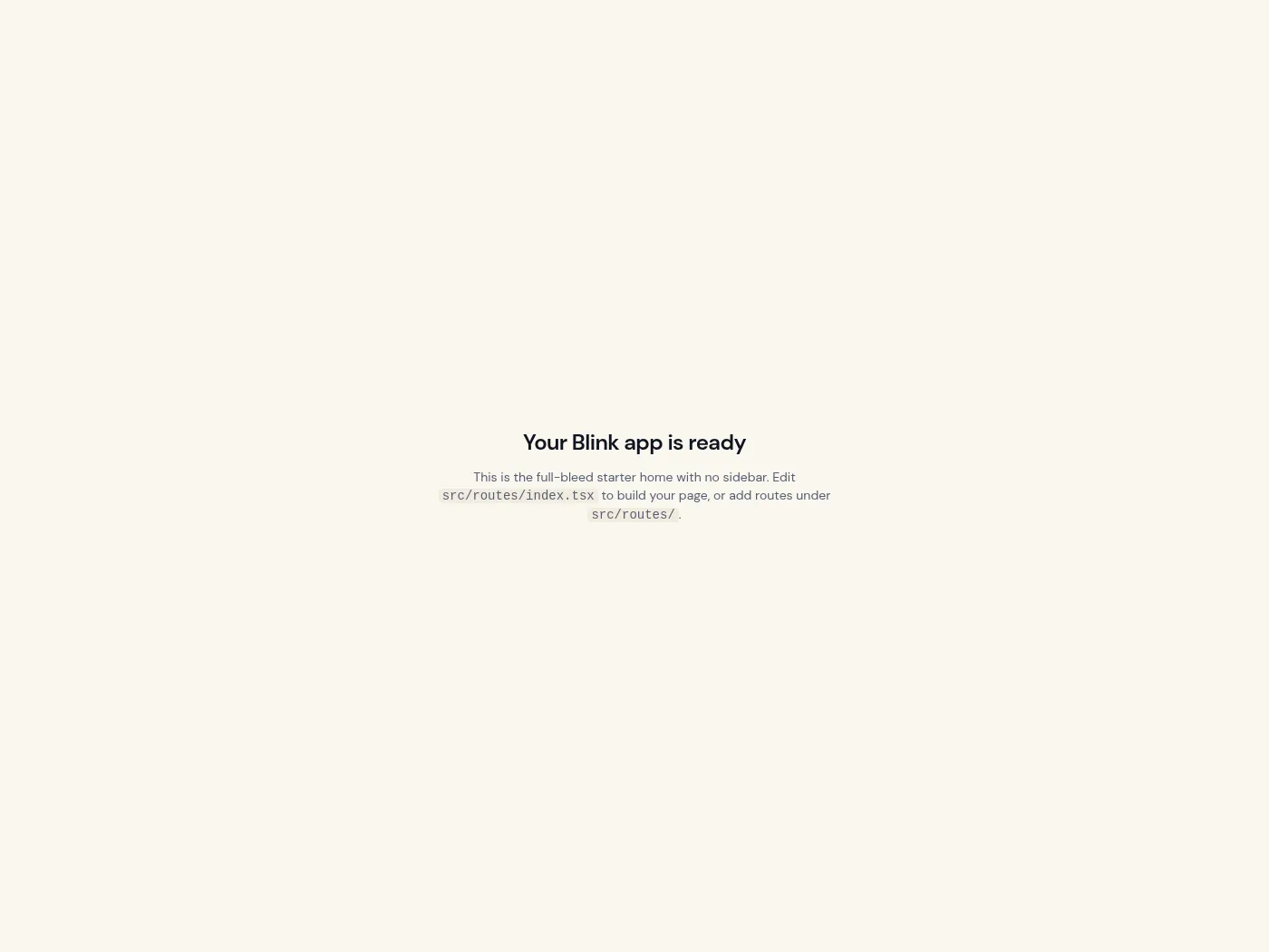 Olá Blink App