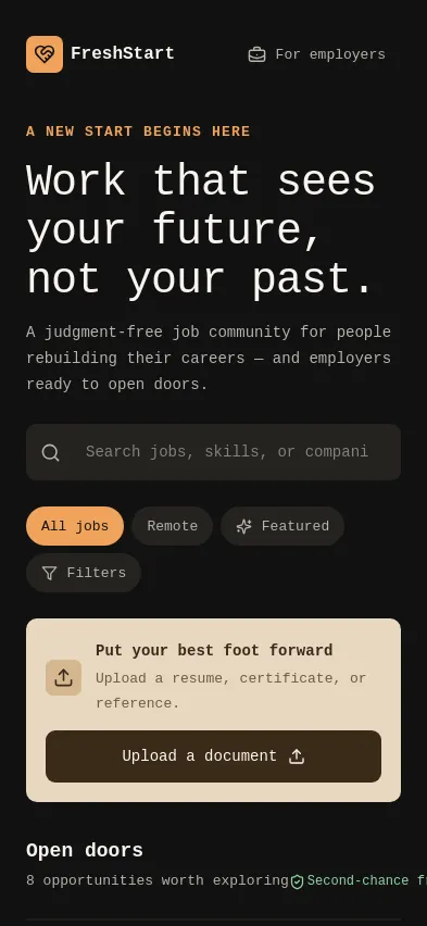 FreshStart Jobs