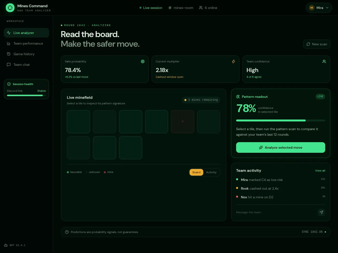 OwO Mines Bot Analyzer
