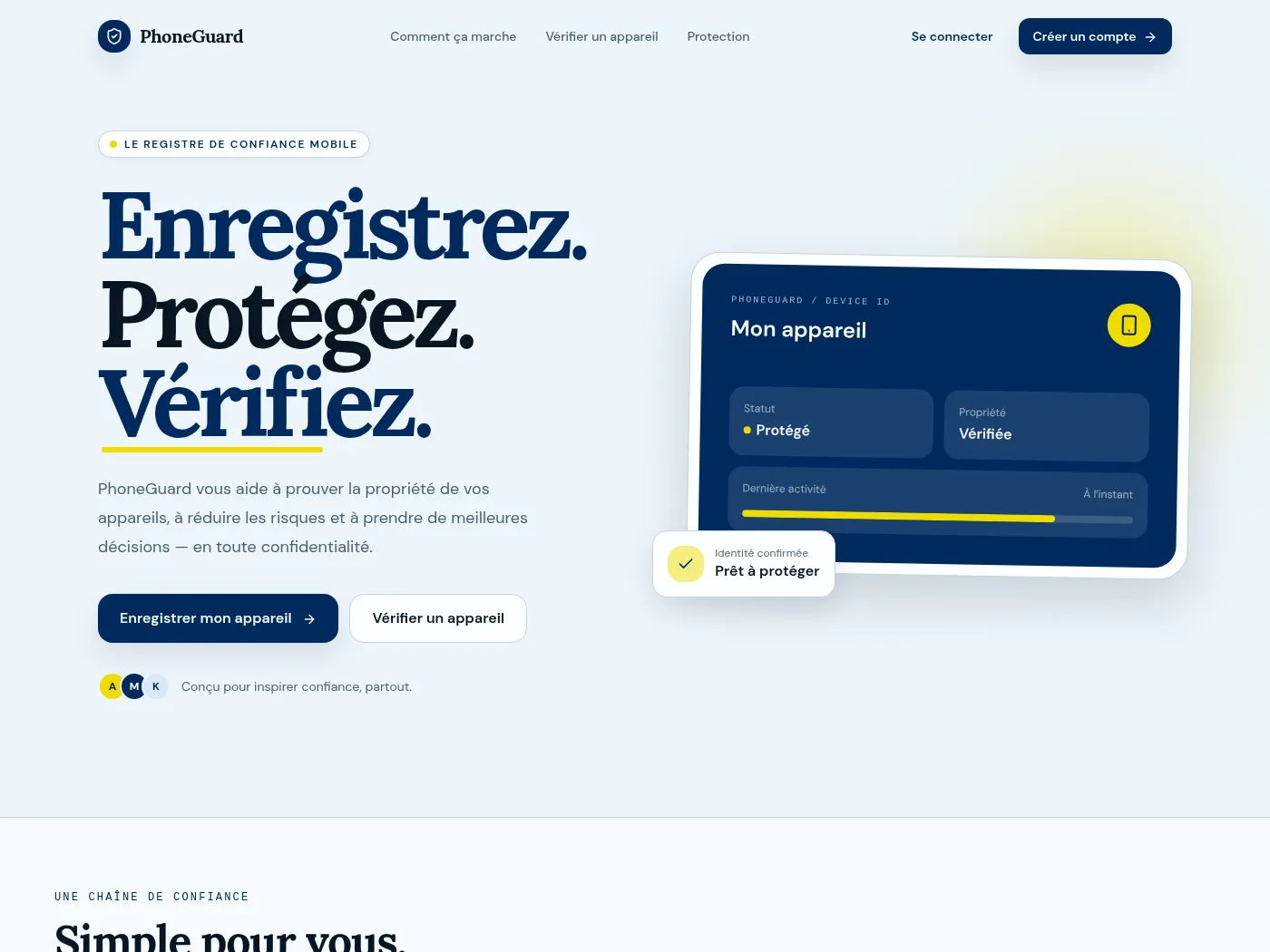 PhoneGuard Web Registry