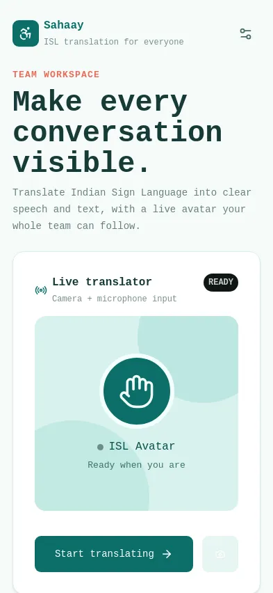 ISL Live Translator