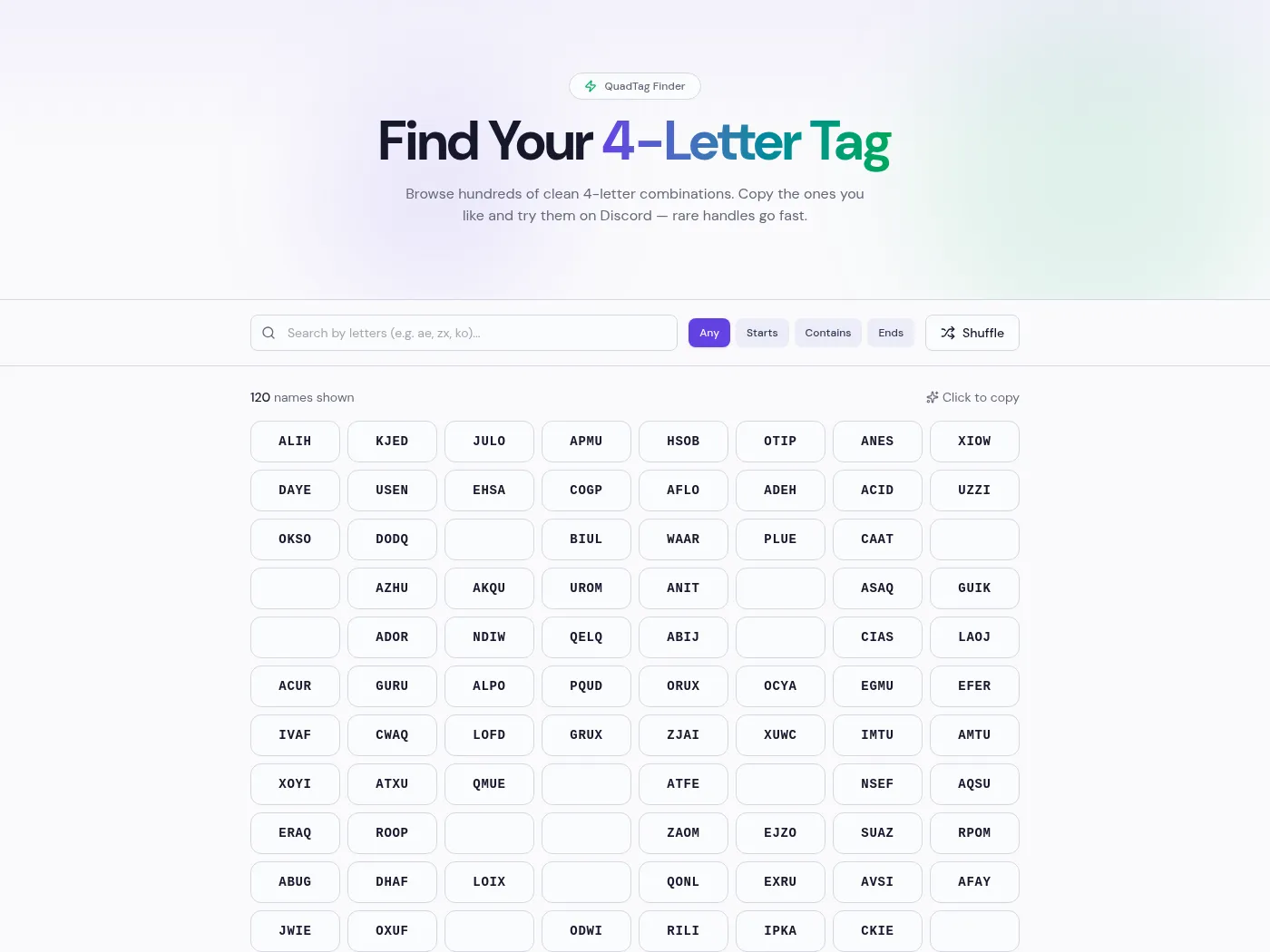 QuadTag Finder