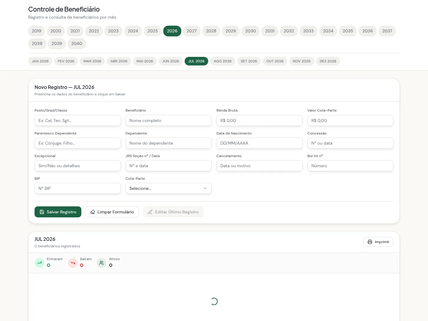Beneficiary Sheet Pro