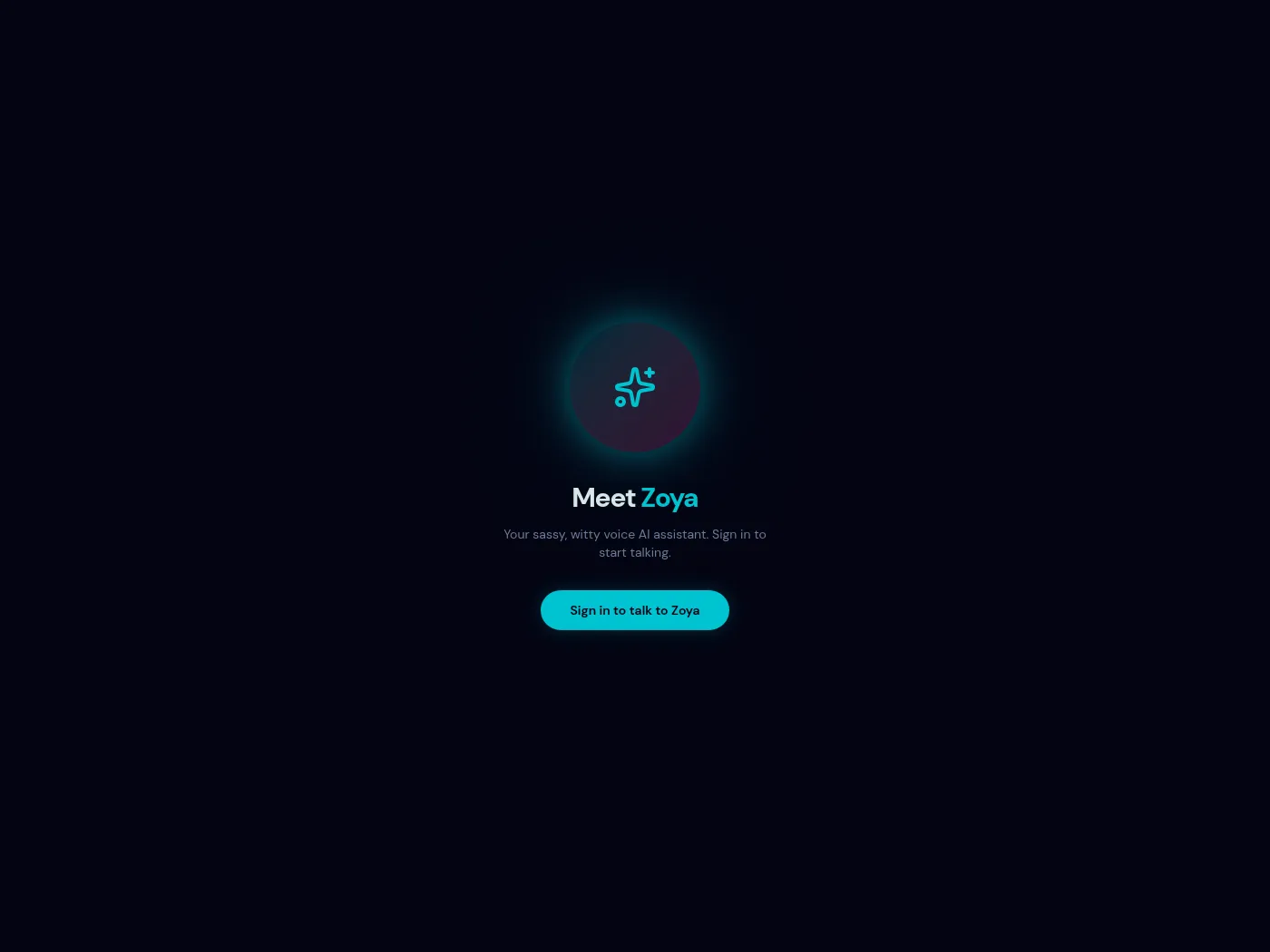 Zoya AI Voice Assistant