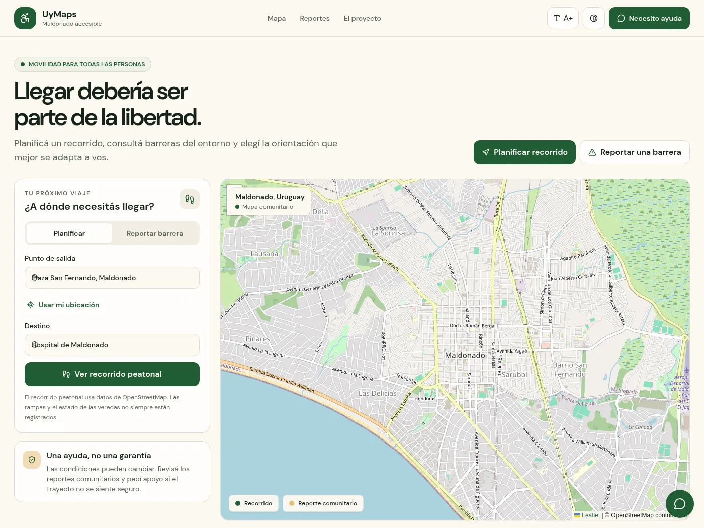 UyMaps Accesible
