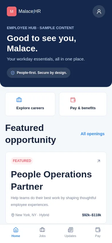 MalaceHR Employee Hub