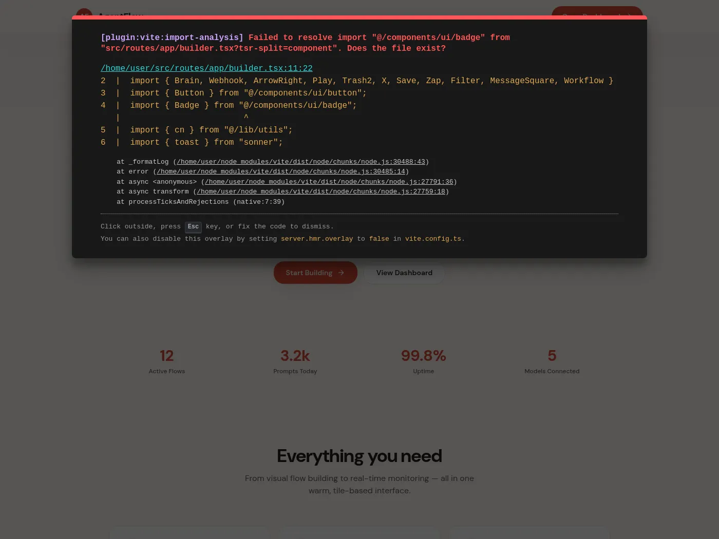 AgentFlow Dashboard