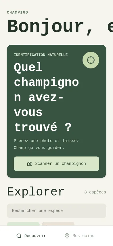 Champigo Mushroom Finder