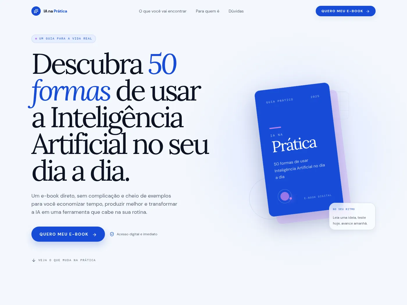 IA na Prática Landing