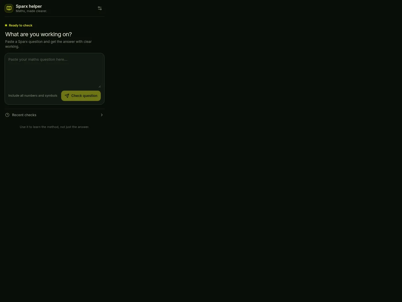 Sparx AI Answer Helper
