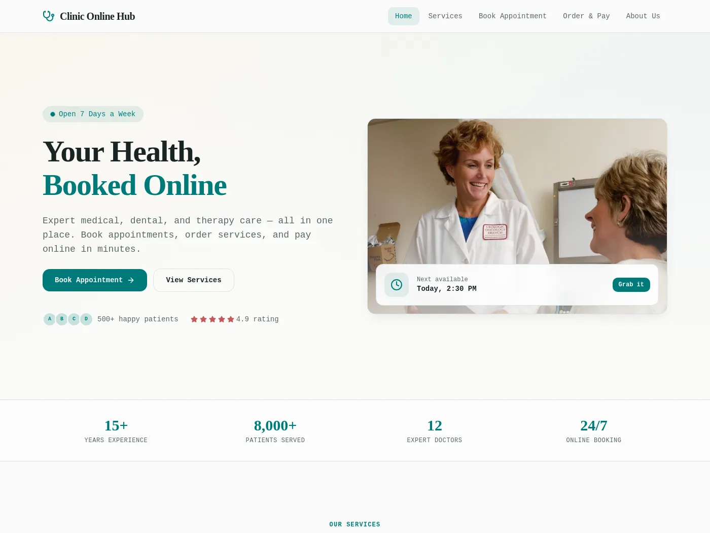 Clinic Online Hub