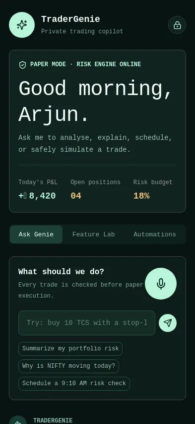 TraderGenie AI Agent