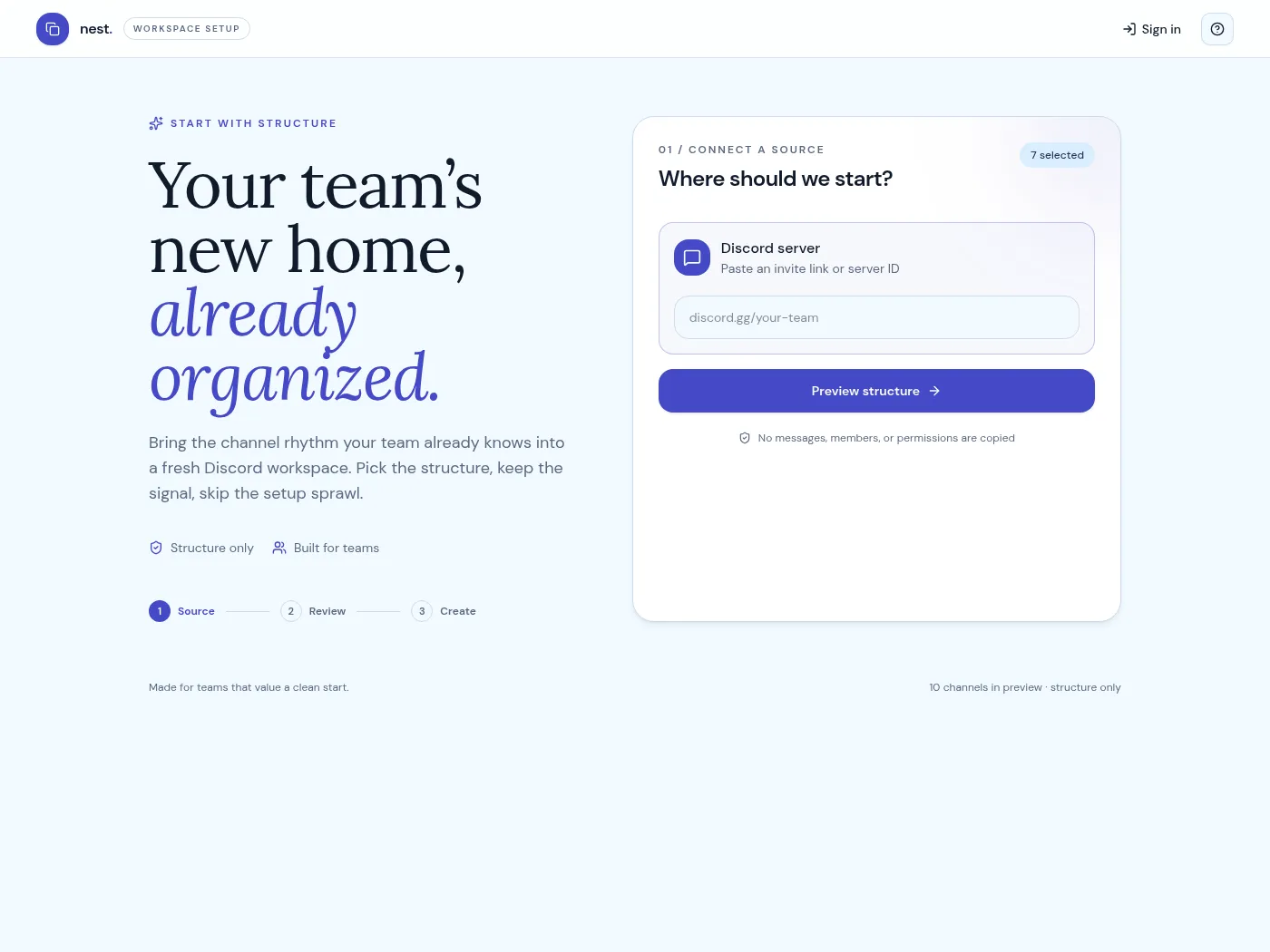 Discord Server Cloner