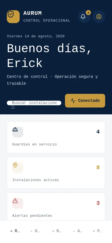 AURUM Control Mobile