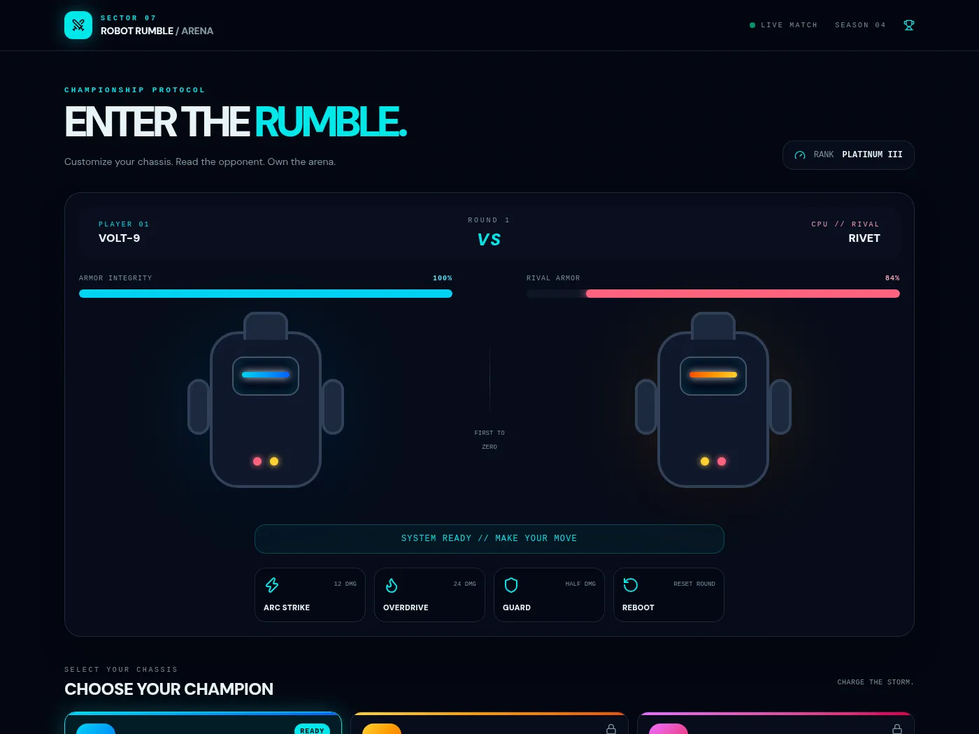 Robot Rumble Arena