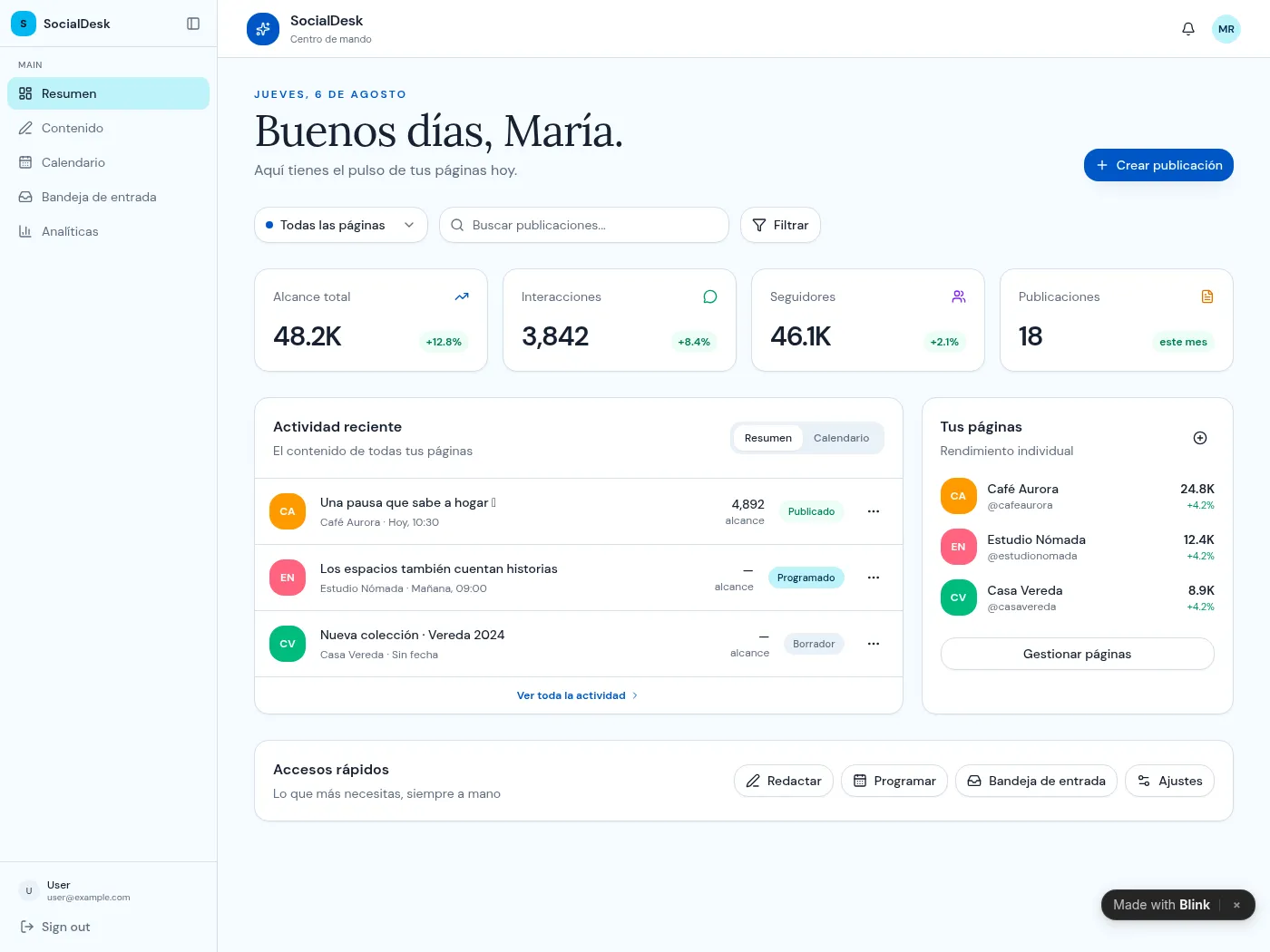Facebook Page Manager