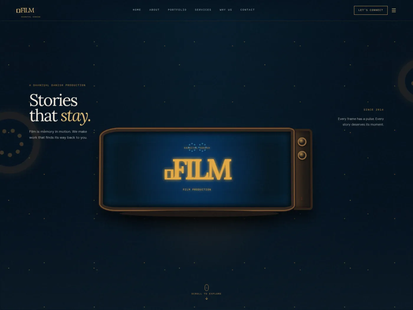 Cinematic Parallax Portfolio