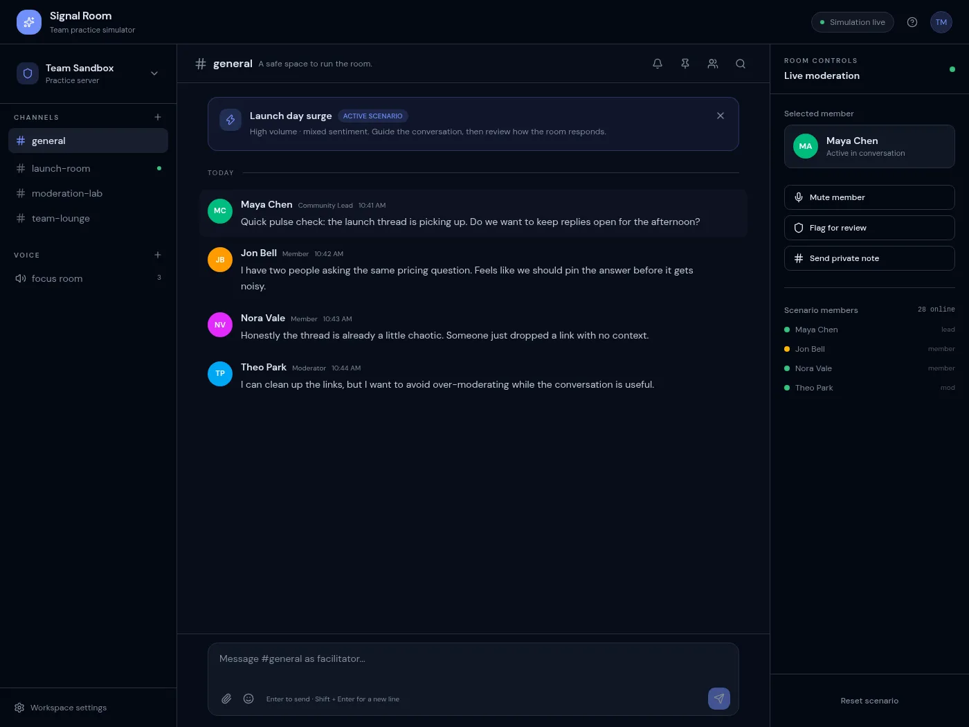 AI Discord Server Sim