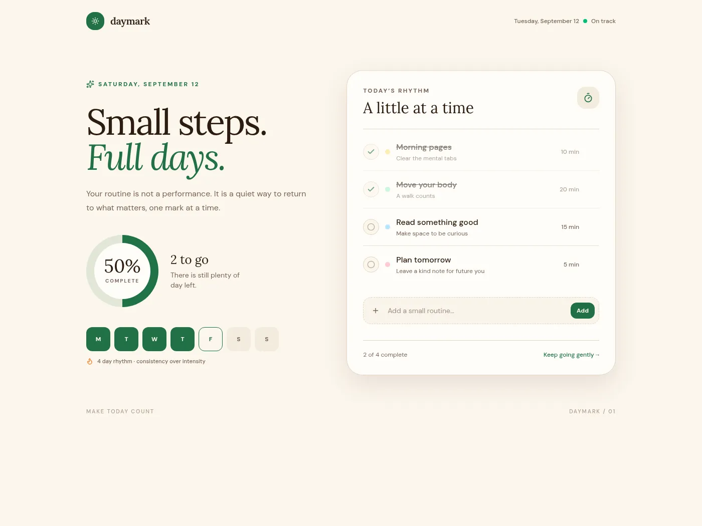 QuickStart App