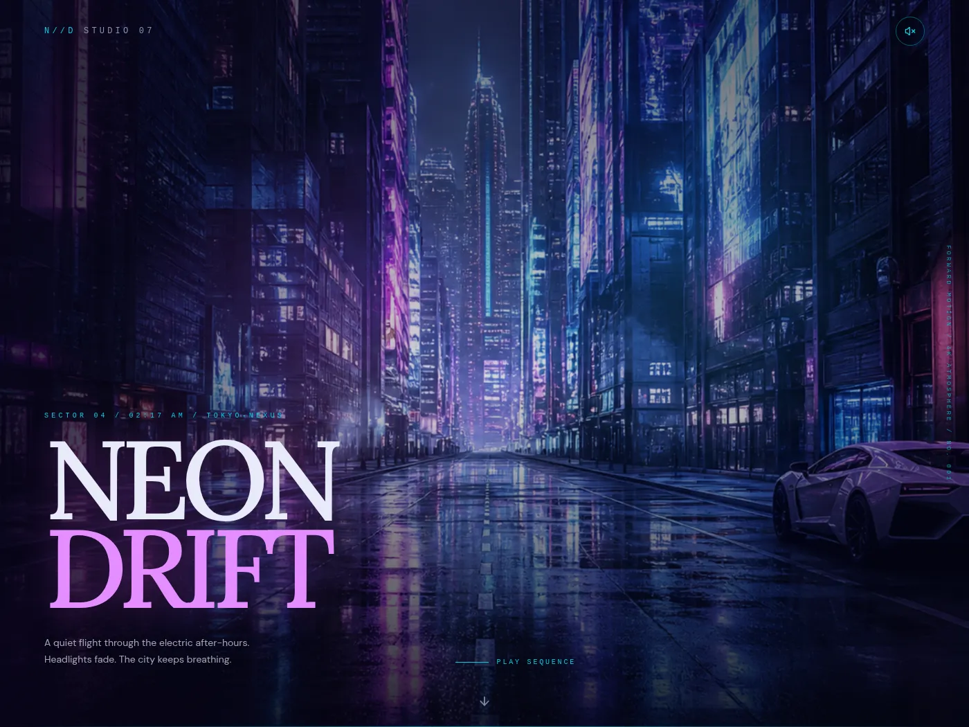 Cyberpunk Street Flythrough