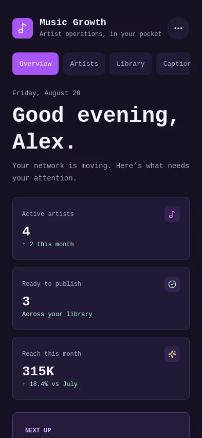 Music Growth Native