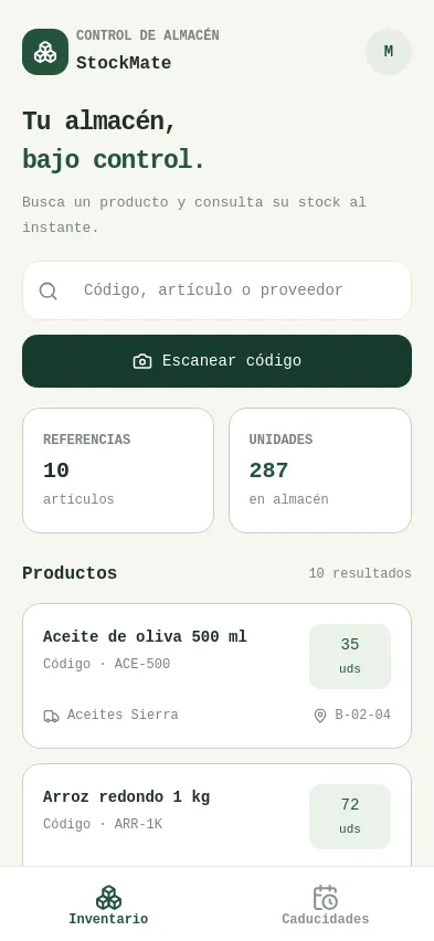 Warehouse Monitor Mobile