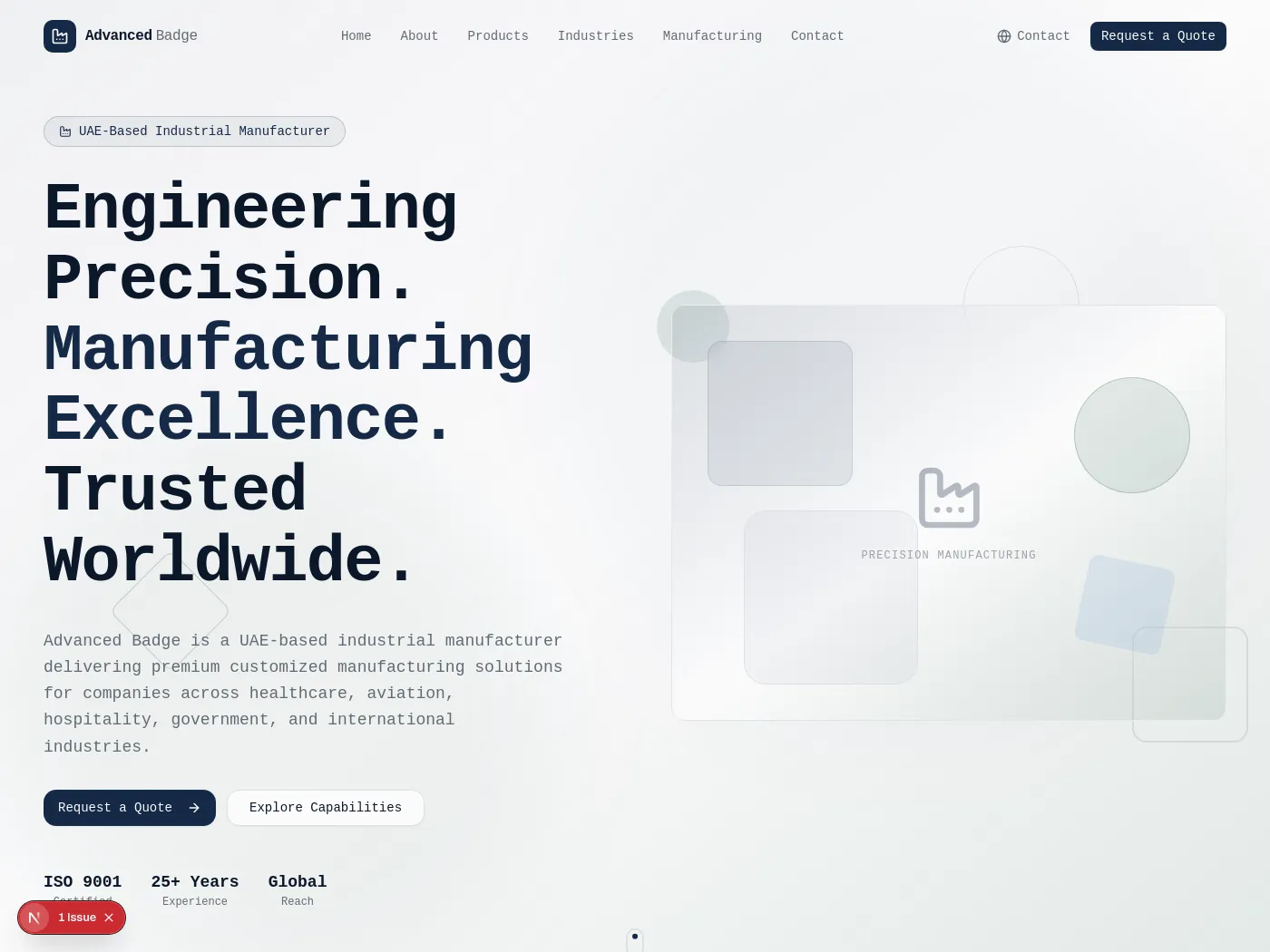 Advanced Badge Corporate Site
