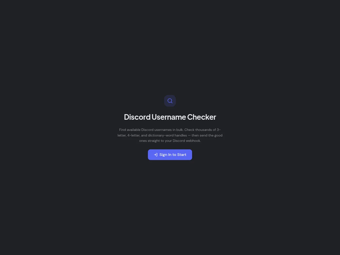 Discord Username Checker