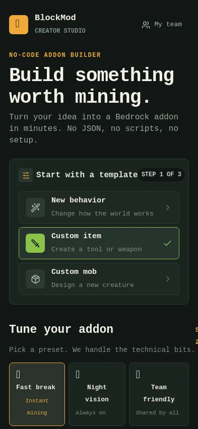 BlockMod Creator